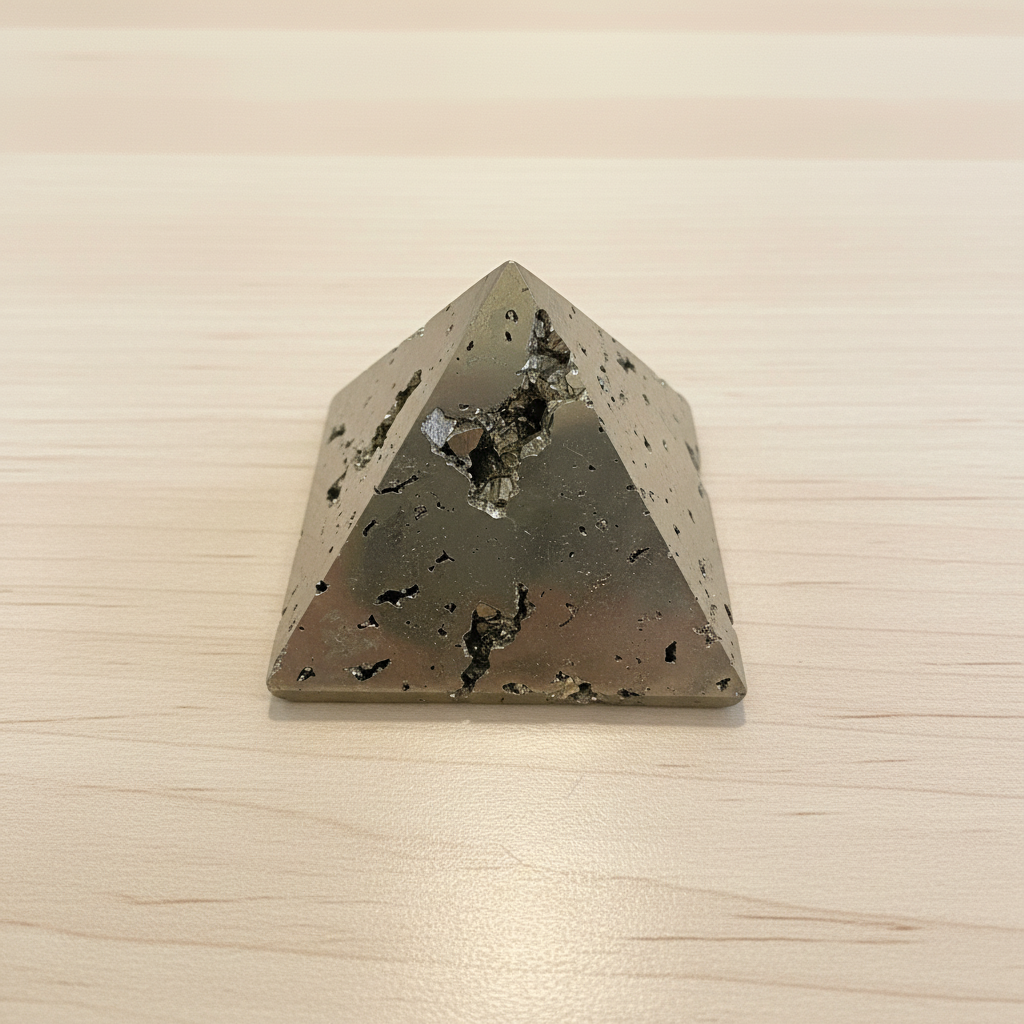 Peruvian Pyrite Pyramid | 177g Natural Mineral Specimen – Diamond ...